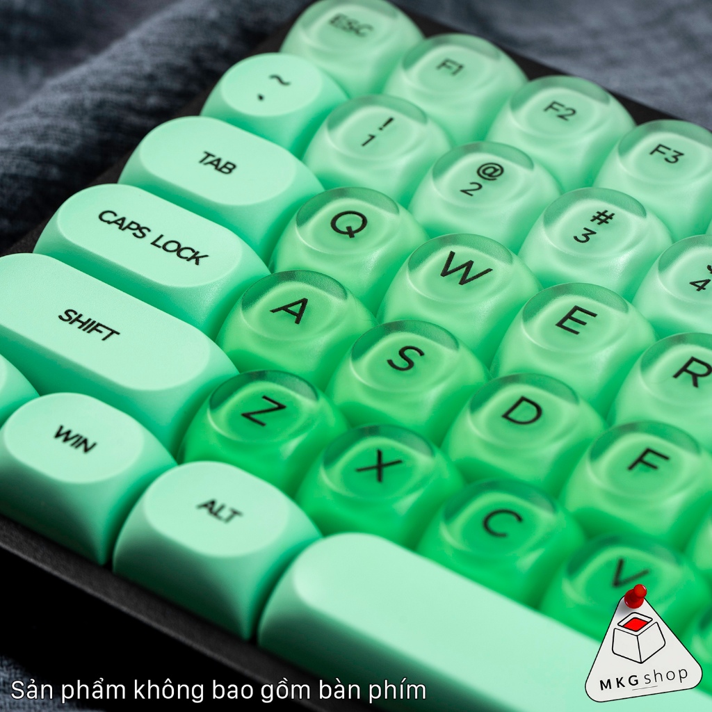 Keycap Kẹo Táo Trong Suốt – MOA Profile PBT PC – Bộ Nút Bàn Phím Cơ Chủ ...