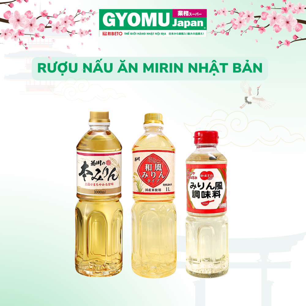 Gia vị nấu ăn Hon mirin 1L KIKUKAWA, Gia vị nấu ăn mirin 500ml HINODE - Gyomu Japan | Shopee ...