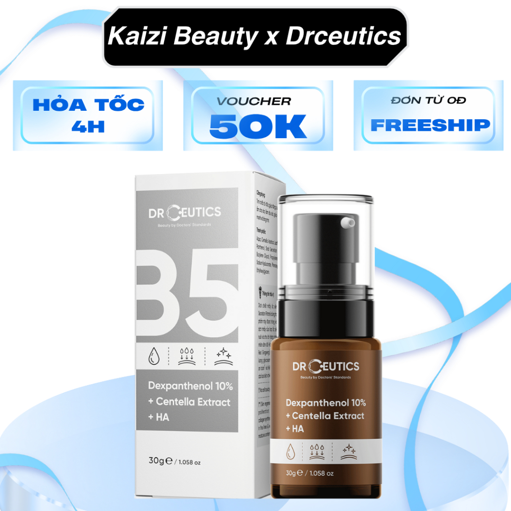 Serum DrCeutics B5 Dexpanthenol 10% + Centella Extract + HA | Shopee Việt Nam