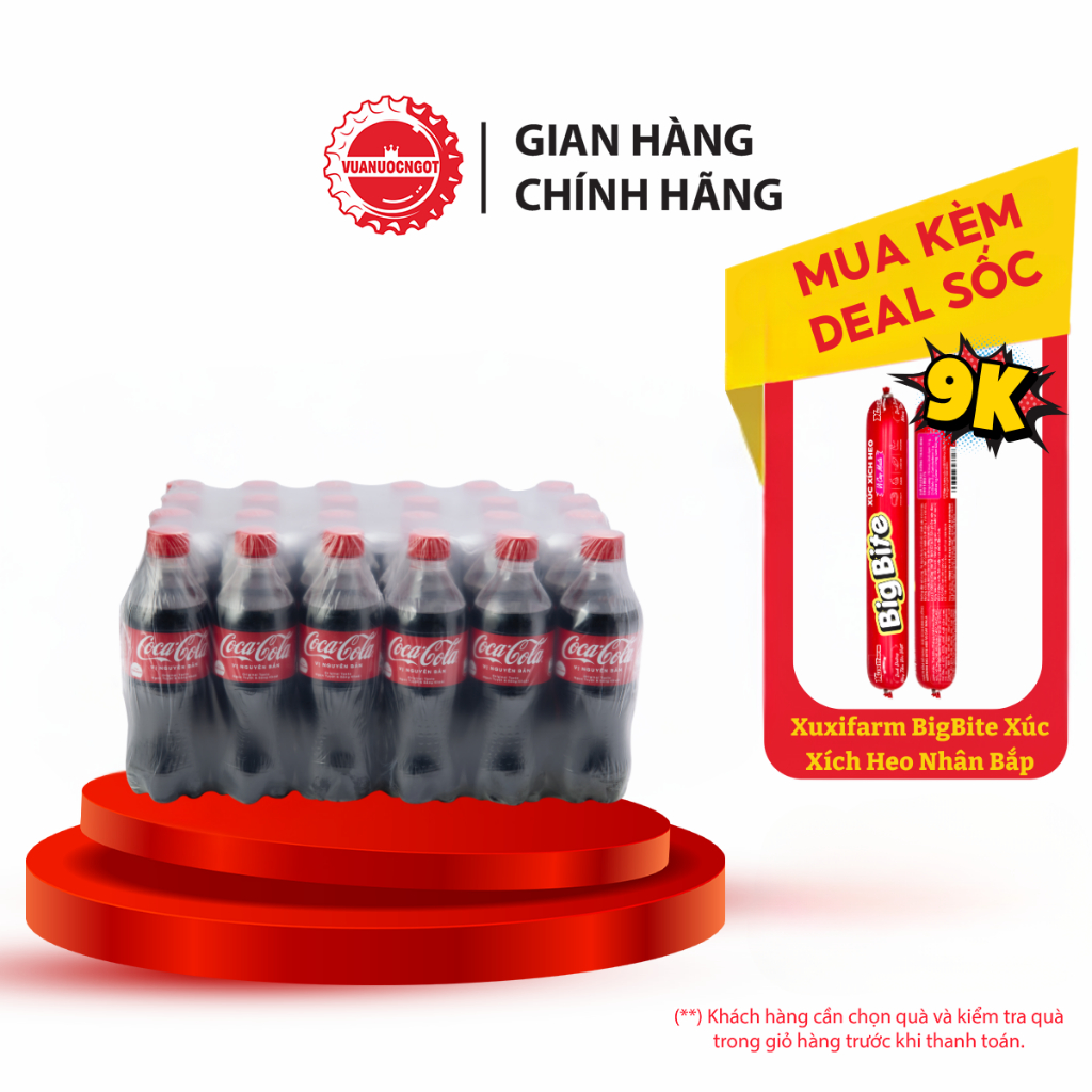 Lốc 24 Chai Nước Giải Khát Có Gas Coca-Cola Vị Nguyên Bản Original ...