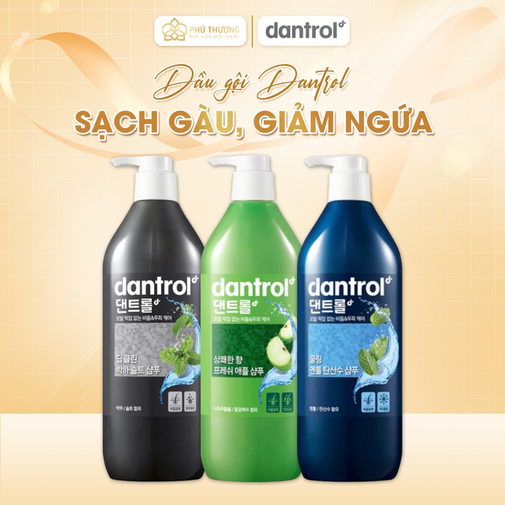 ( Xả Kho date T4/2026) Dầu gội Dantrol chiết xuất từ bạc hà sạch gàu, giảm ngứa, giảm dầu nhờn ...