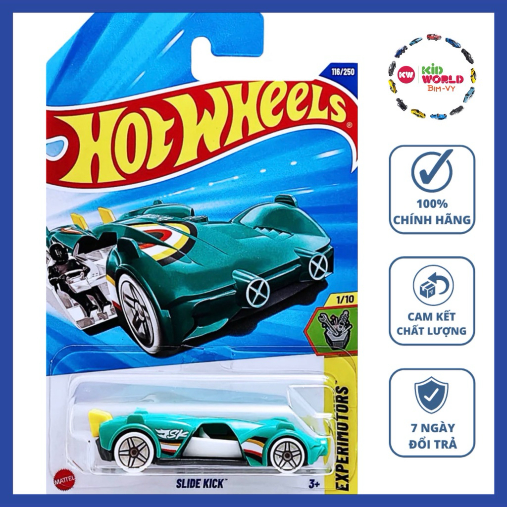Xe mô hình Hot Wheels basic Slide Kick HYY92. | Shopee Việt Nam