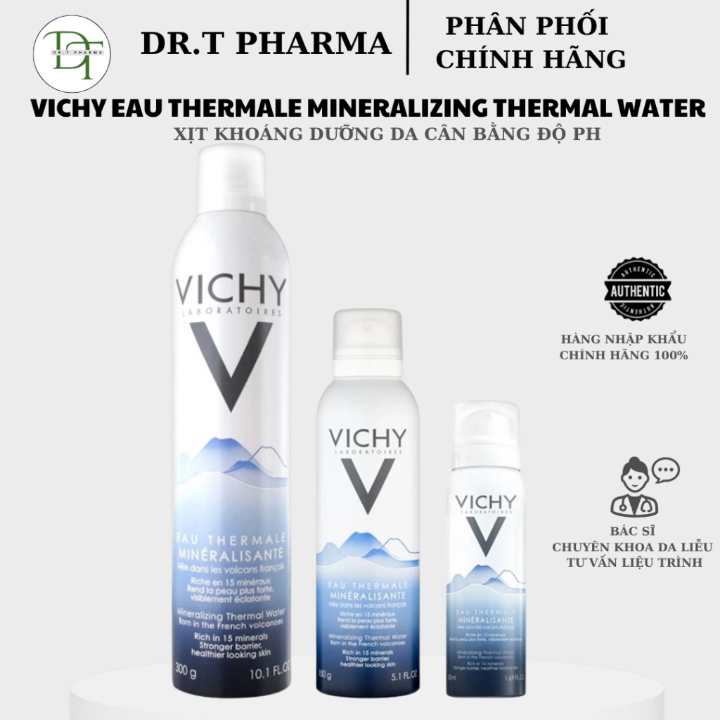 (TEM CÔNG TY) Xịt khoáng Vichy Eau Thermale Mineralizing Thermal Water ...