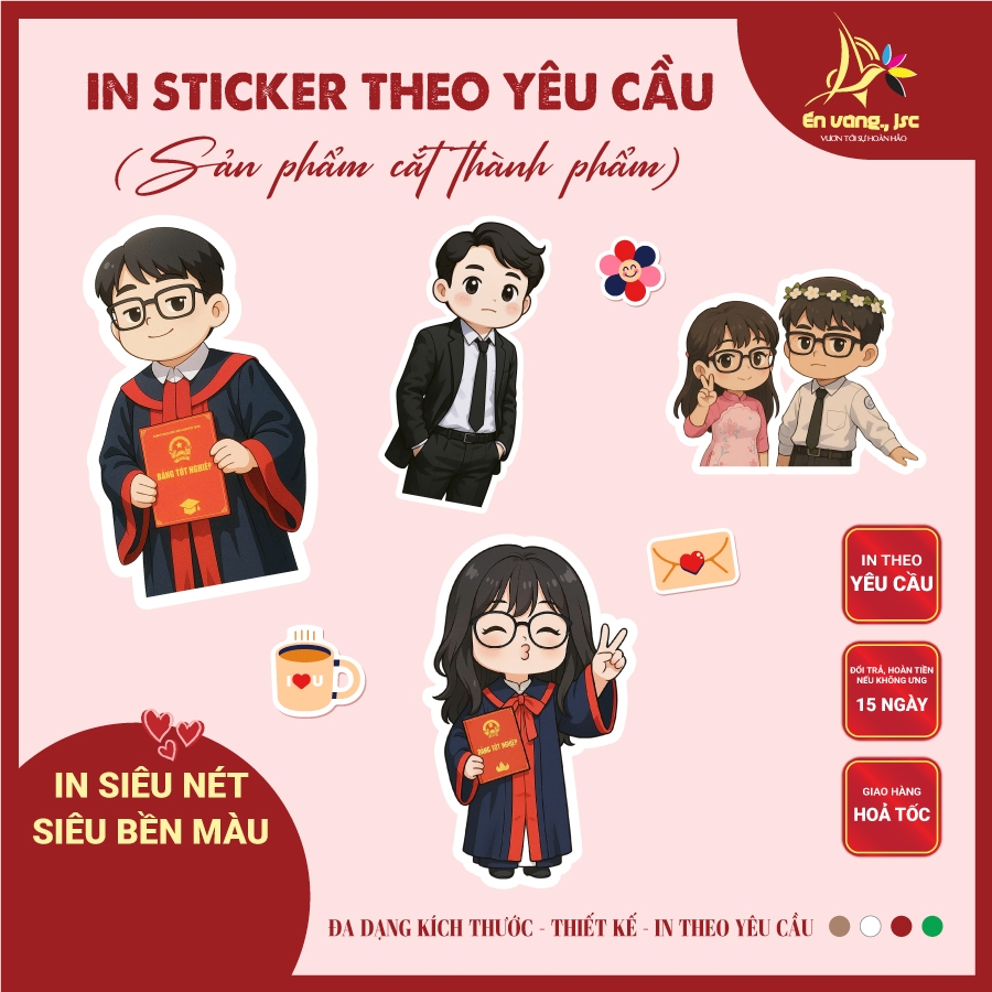 In sticker ảnh theo yêu cầu, In ảnh, Decal tách nền theo yêu cầu (SP ...