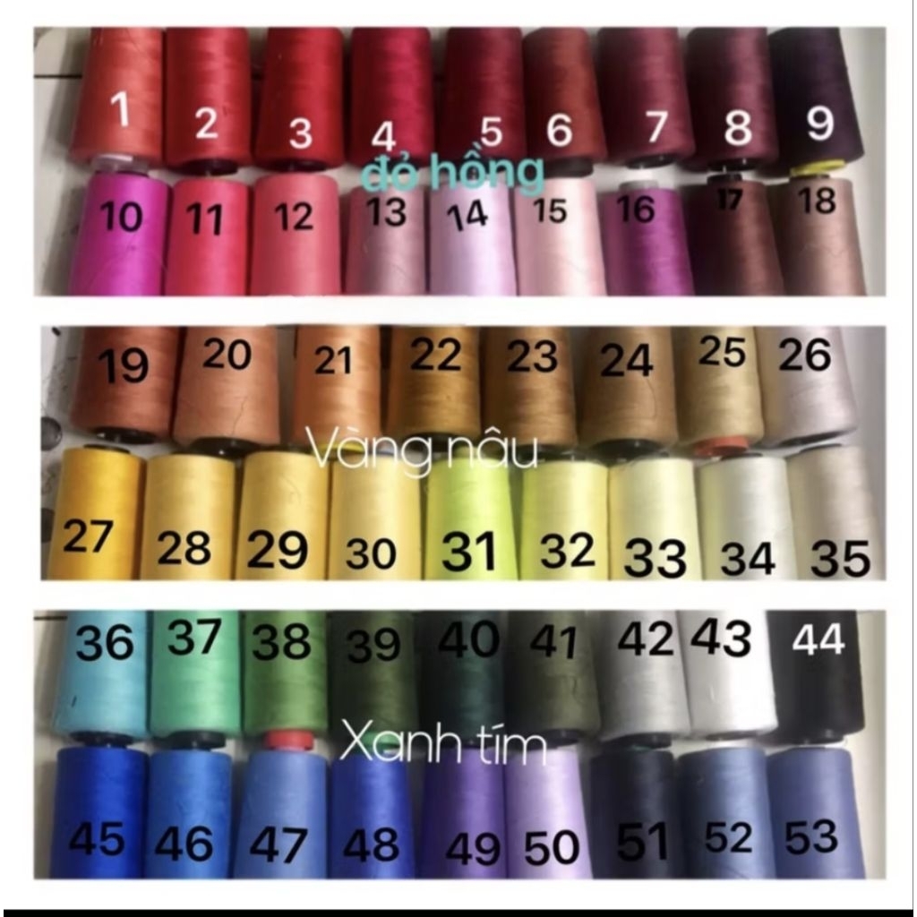 2 cuộn chỉ may quần áo cuộn 5000m, 3000m (Giao đơn từ 50k) | Shopee Việt Nam