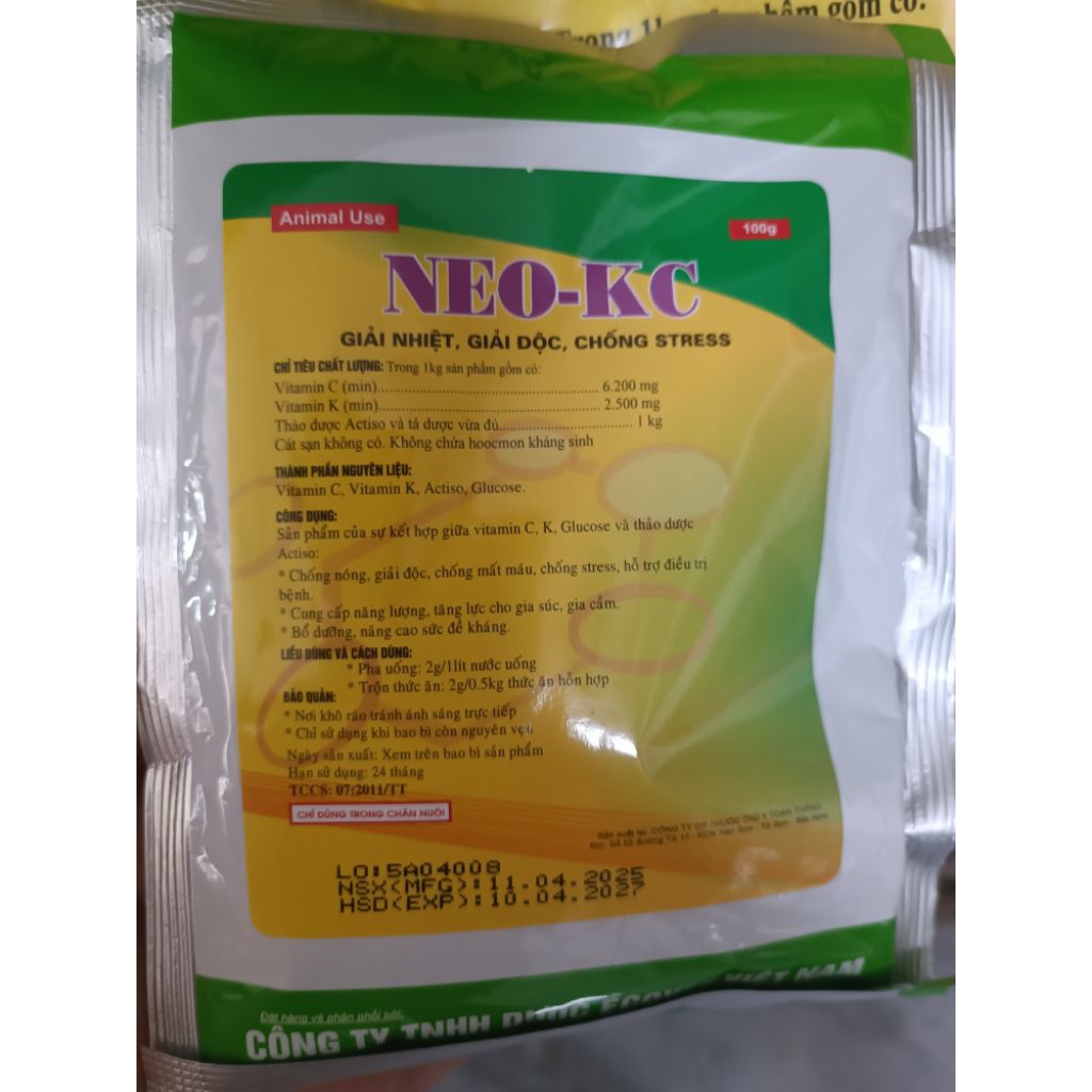 ĐIỆN GIẢI NEO KC cho vật nuôi GIẢI NHIỆT, CHỐNG NÓNG | Shopee Việt Nam