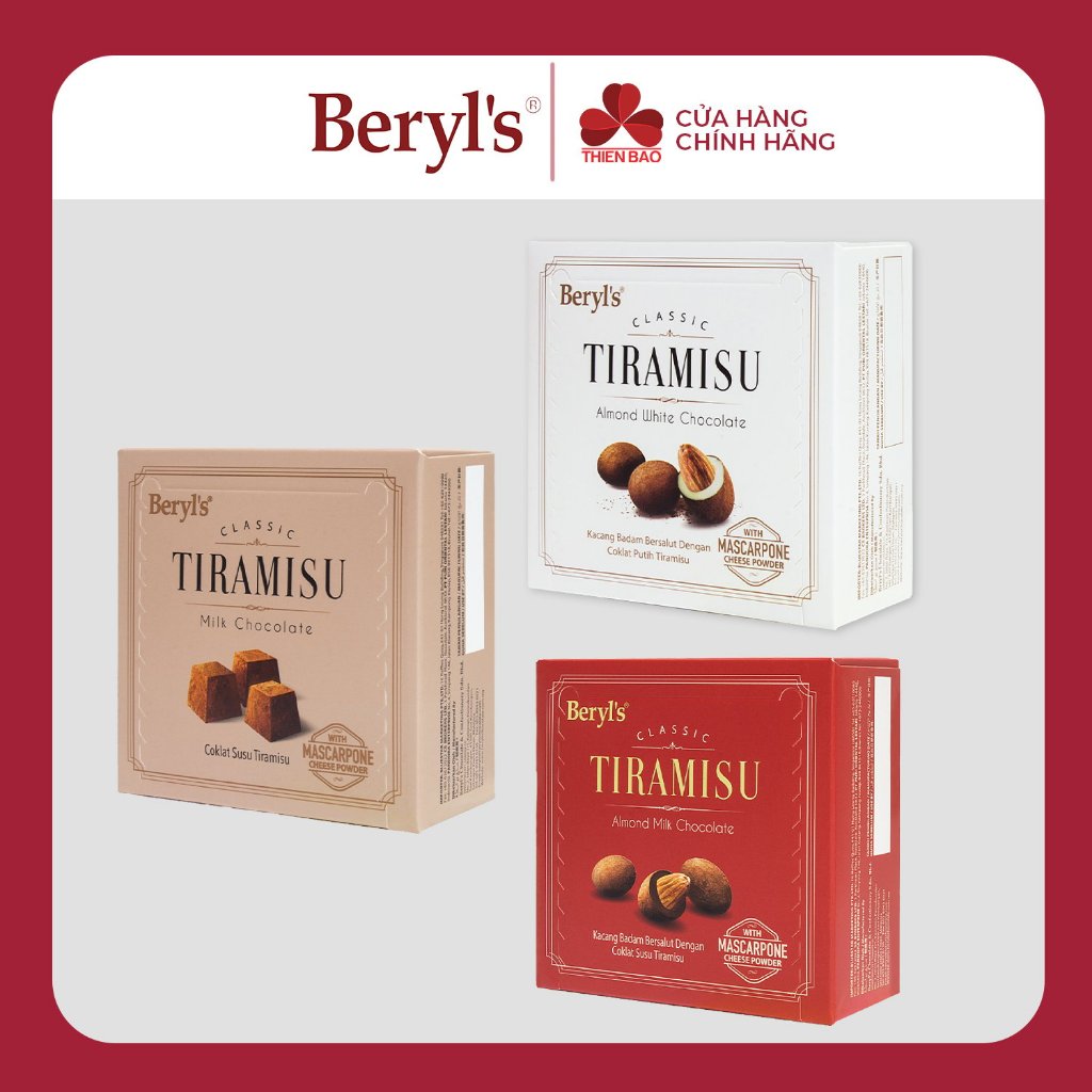 Socola Beryl's Classic Tiramisu Chocolate - Hộp 65g | Shopee Việt Nam