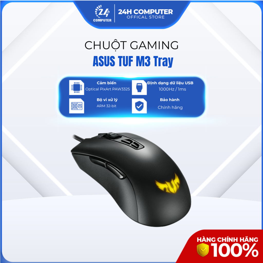 Chuột ASUS TUF Gaming M3 Gen II (không hộp), 24H Computer - Bảo Hành ...