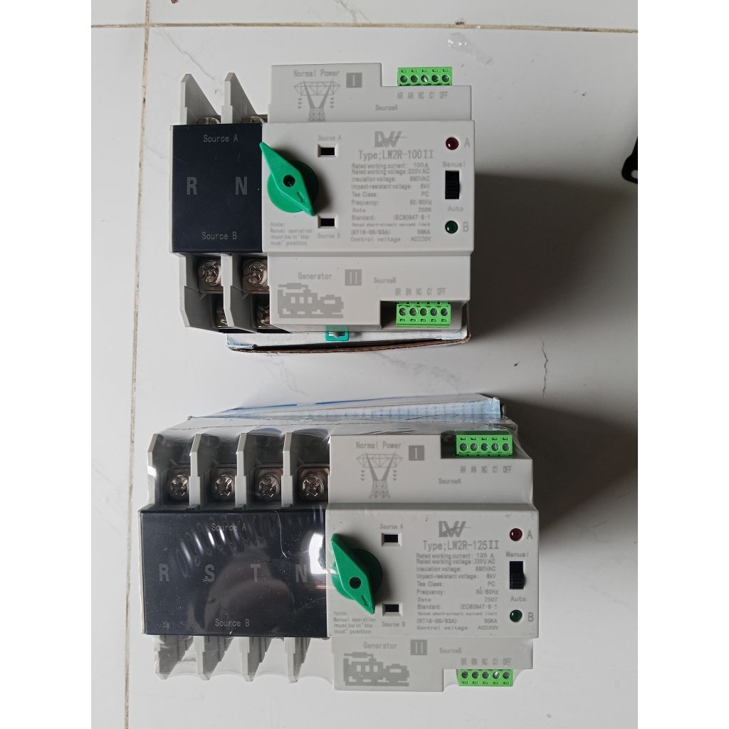 Bộ chuyển nguồn tự động 1 pha 220v và 3 pha 380V ATS 100A LW không làm ...