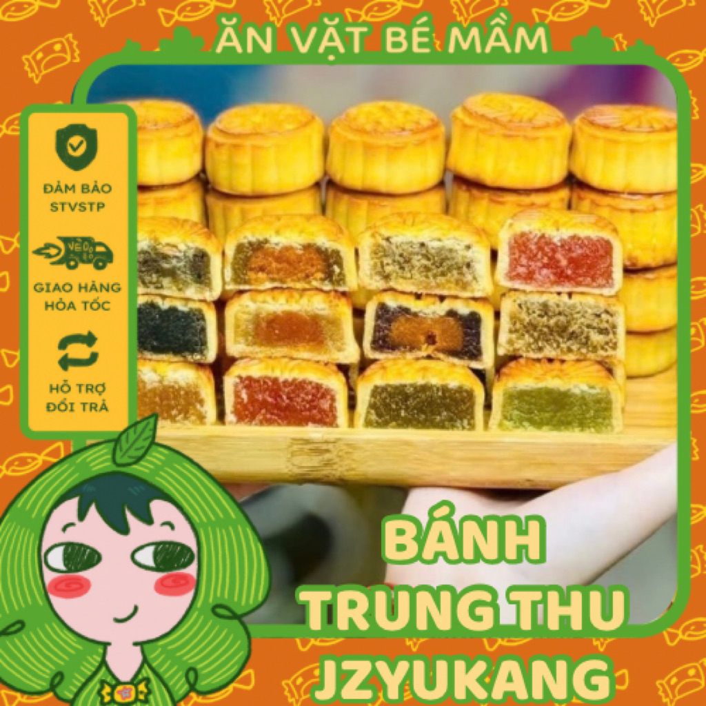 1KG Bánh Trung Thu JZYUKANG Mini Nội Địa Đủ Vị Nhân Chay/ Nhân Trái Cây ...
