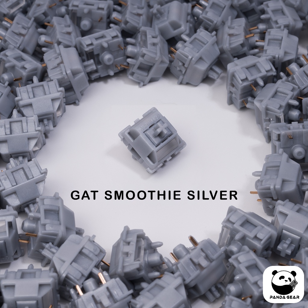 Switch Gateron Smoothie Silver linear 40g prelubed công tắc bàn phím cơ ...