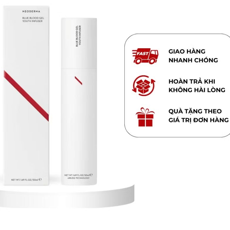 Serum gel cô đặc tá.i tạ.o da chuyên sâu Neoderma Blue Blood Gel Youth Infuser 50-150ml Elite ...