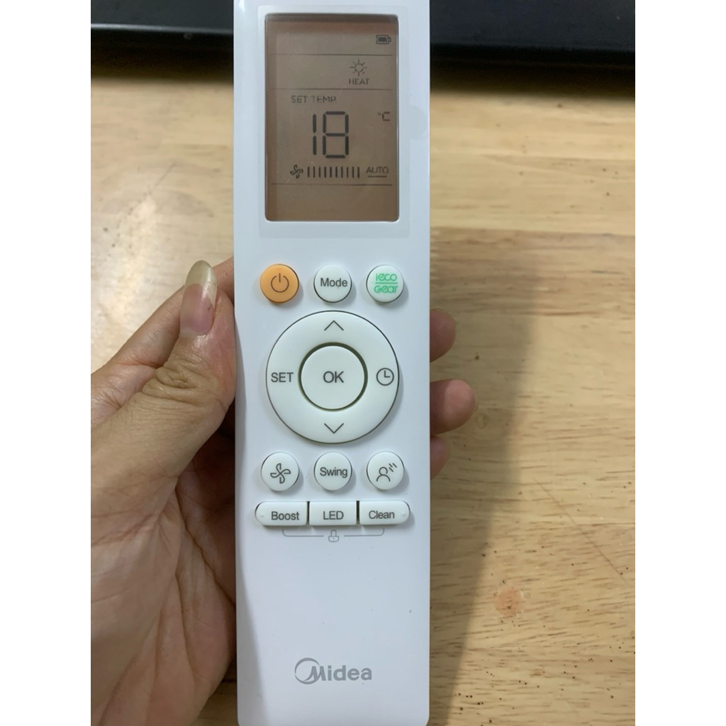 Remote máy lạnh Midea ieco - Điều khiển điều hoà Midea ieco (có đèn màn ...