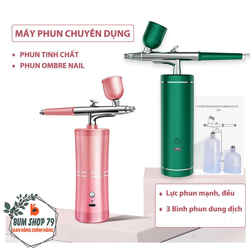Máy Phun Sương Oxy Mini Cấp Ẩm Tinh Chất Cho Da, Phun Sơn Omber Nail ...