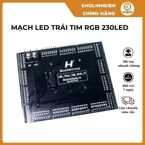 Mạch Led Trái Tim RGB 230 Led Kholinhkien | Shopee Việt Nam