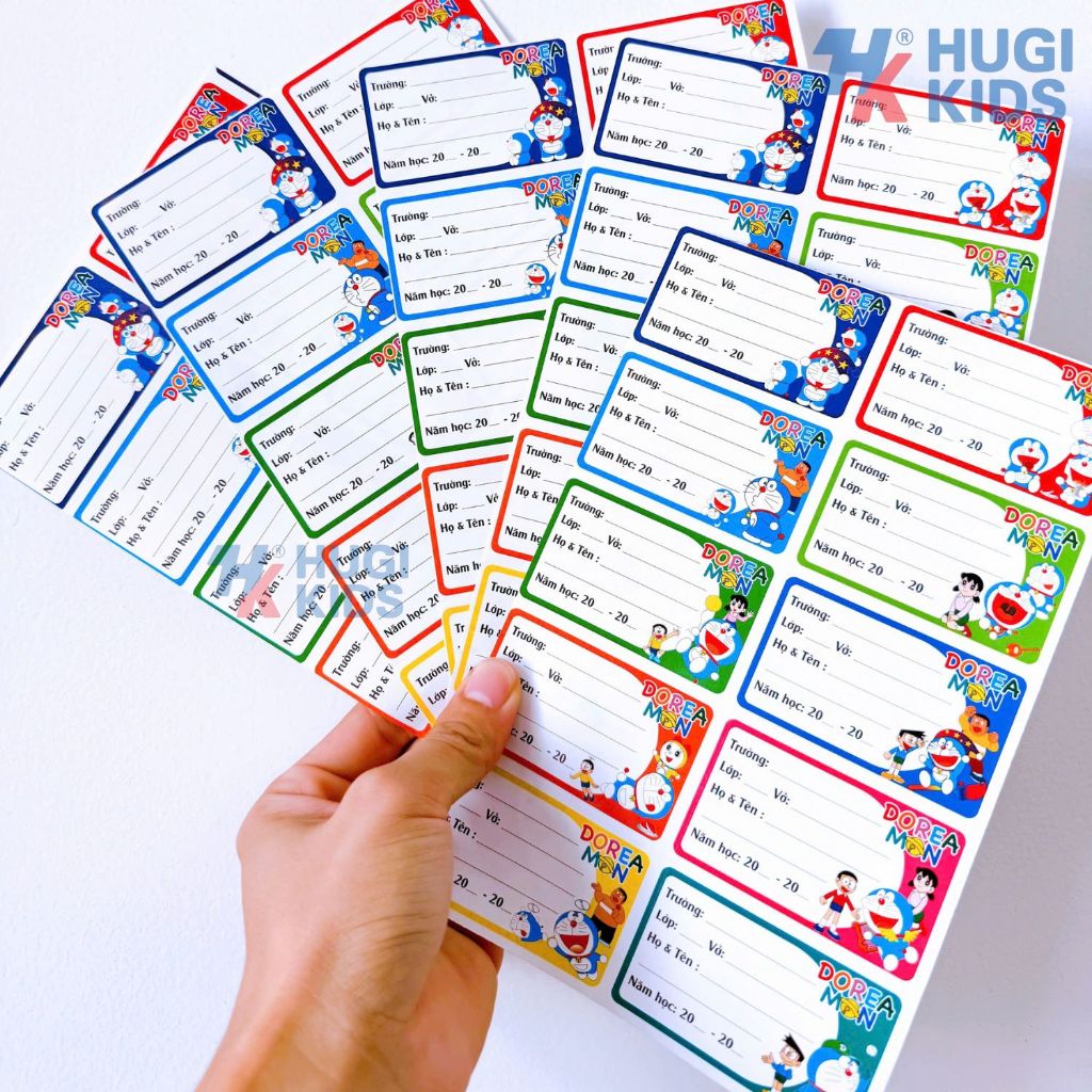 Nhãn Tên Học Sinh Lớn – Có Keo Dán, Nhiều Mẫu Chiikawa, Doraemon ...