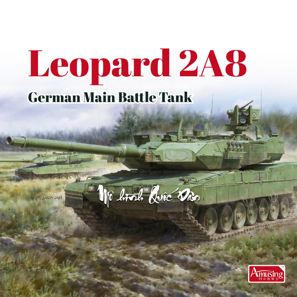 Mô hình Quân Sự | Bộ kit mô hình xe tăng German Leopard 2A8 | Tỷ lệ : 1 ...