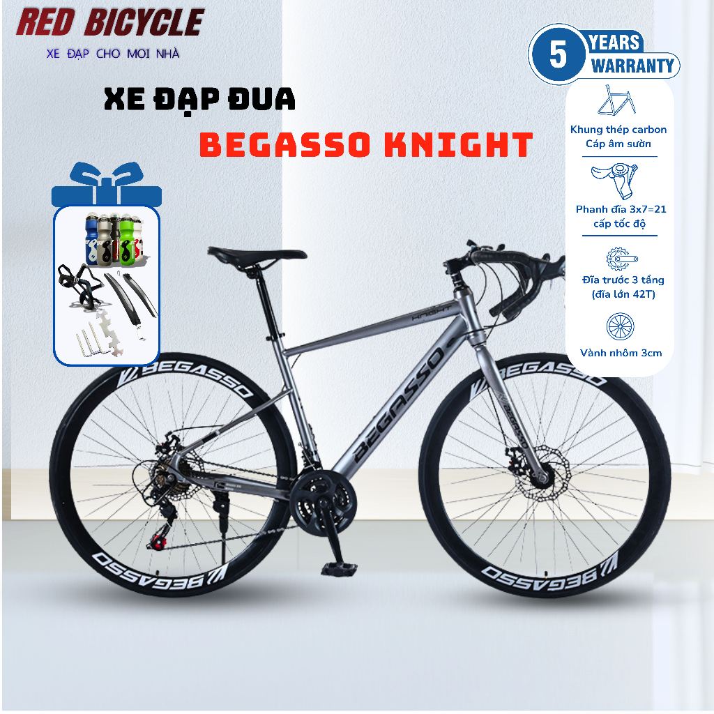 Xe Đạp Đua BEGASSO KNIGHT 21 tốc độ | Xe Đạp Road Bike Tay Cong Thể ...