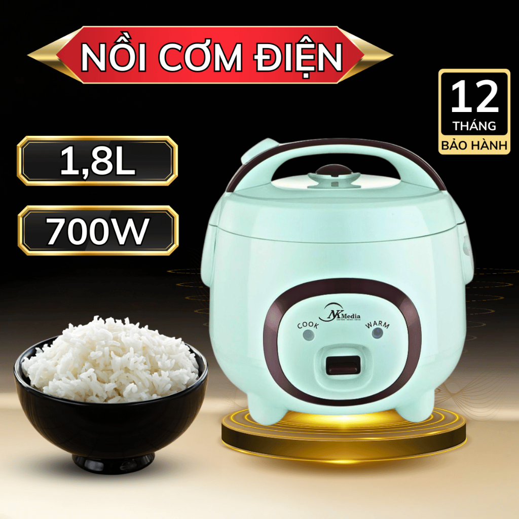 Nồi cơm điện Nk Media chính hãng, nồi nấu cơm nhanh lòng nồi chống dính ...
