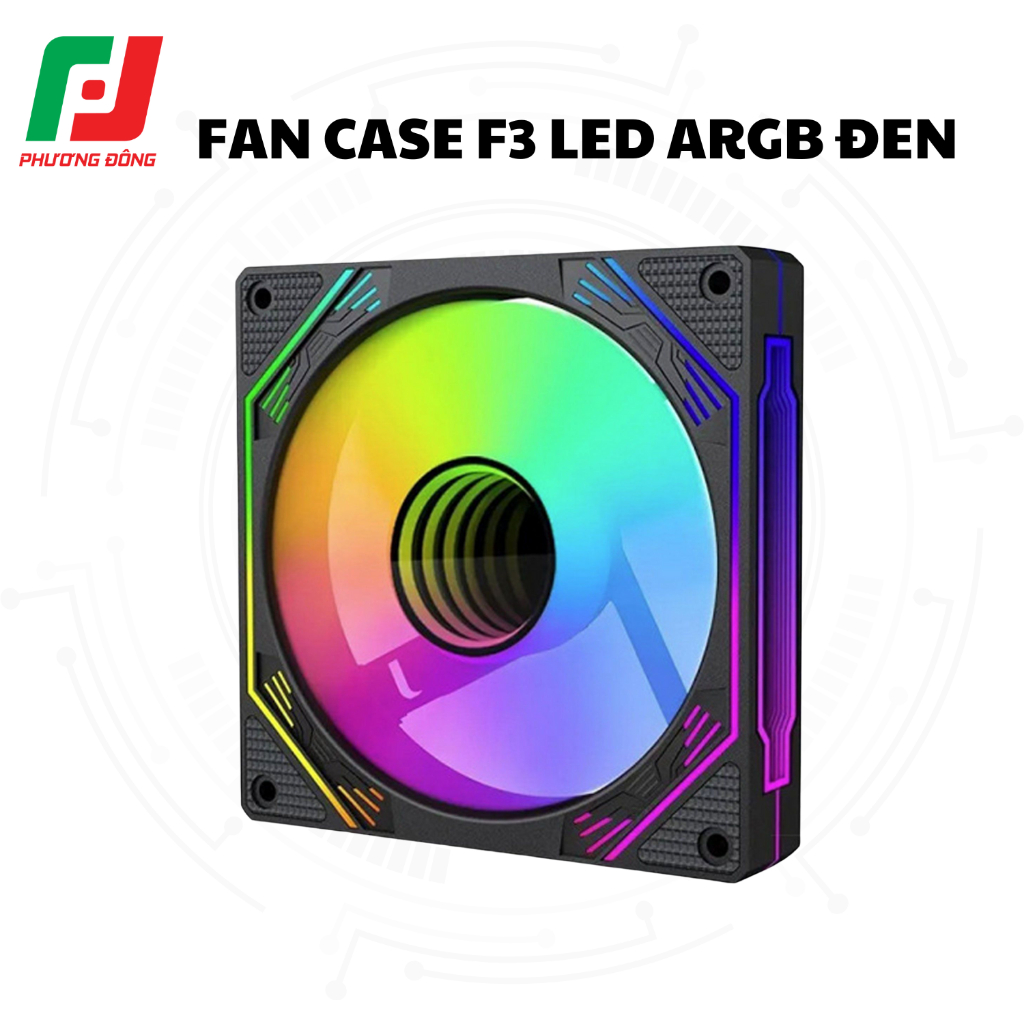 Fan case Coolmoon F3 Led ARGB vô cực | Màu đen / trắng + Hub Remote ...