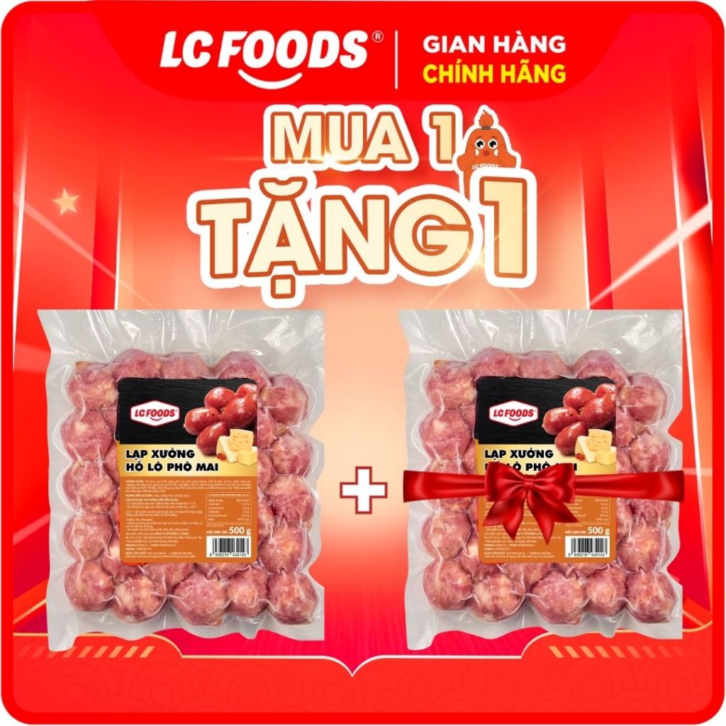 [MUA 1 TẶNG 1] Lạp Xưởng Hồ Lô Phô Mai LC FOODS 500g - Chuẩn Vị Thơm Ngon, Béo Ngậy Tan Chảy ...