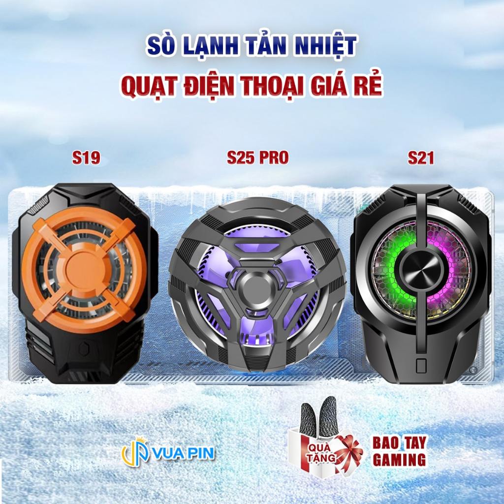 Tản nhiệt điện thoại sò lạnh J21 J22 J42 S19 S20 S21 S25 quạt tản nhiệt sò lạnh siêu rẻ có màn ...