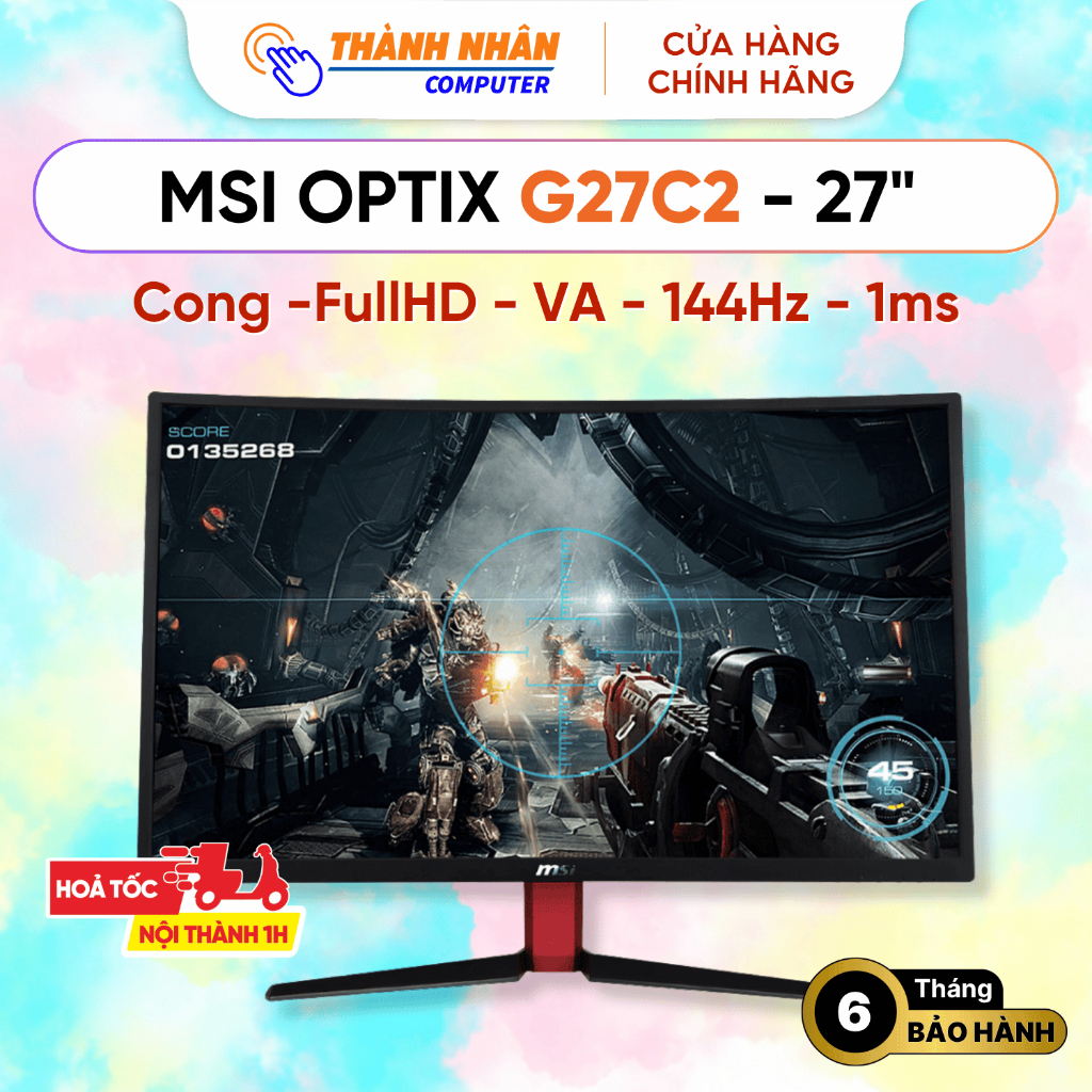 Màn hình MSI OPTIX G27C2 (27inch - FullHD VA - 144Hz - 1ms) | Shopee ...