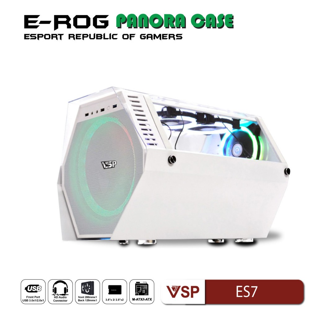 Vỏ Case Máy Tính Esport Gaming ES7 Trắng | Shopee Việt Nam