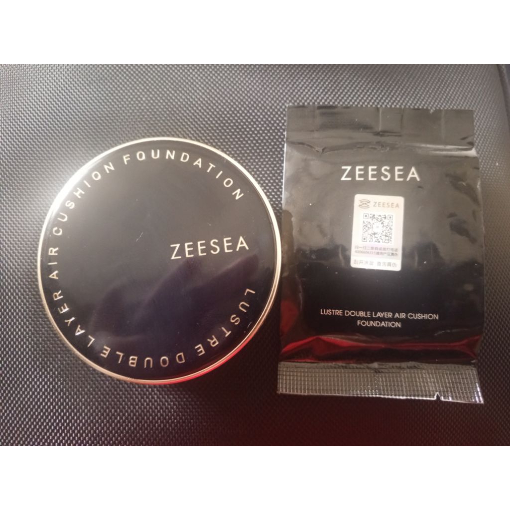 (Pass) Cushion Zeesea 2 in 1 Lustre Double Layer Air Cushion Foundation màu trắng sáng (Ivory ...