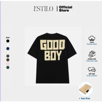Áo thun GOOD BOY TEE Estilo size (L,M,S,XL) | Shopee Việt Nam