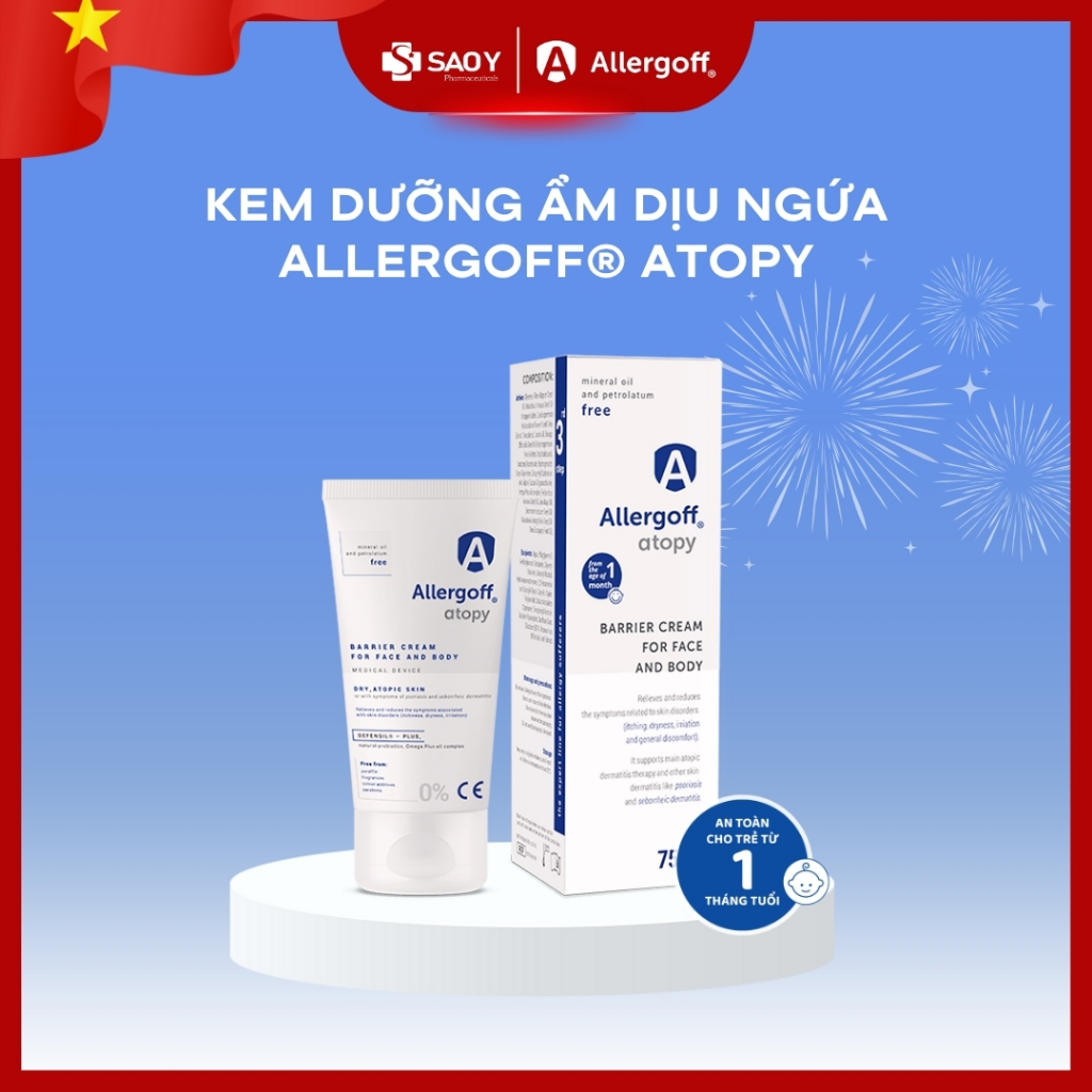 Kem dưỡng ẩm dịu ngứa Allergoff atopy - Allergoff barrier cream for ...