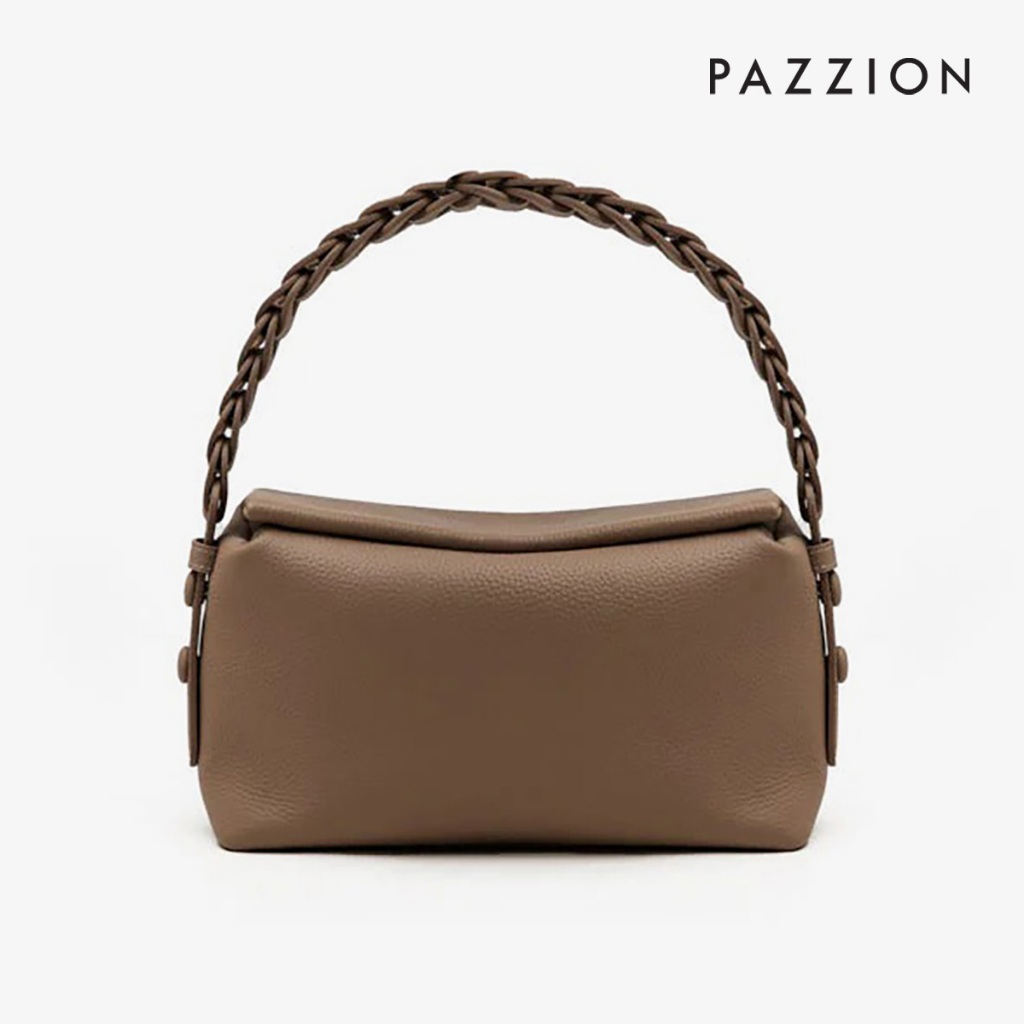 Túi xách da bò PAZZION Thanee Slouchy Chained Leather Handbag | Shopee ...