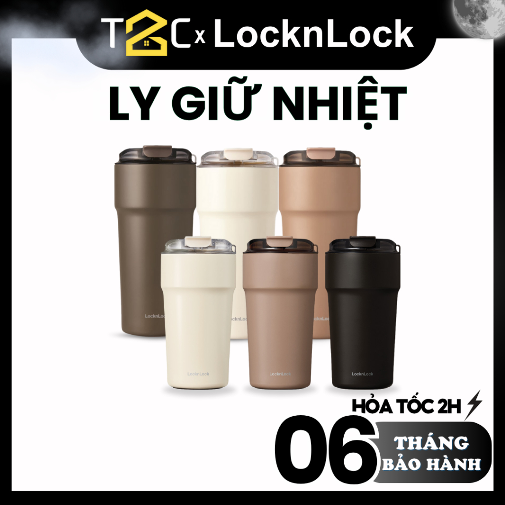 Ly giữ nhiệt LocknLock Nắp Đậy 500ml, 630ml Quai Xách Tiện Lợi Chính ...