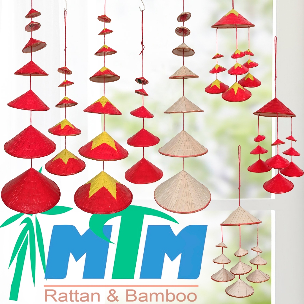 Nón lá xâu chuỗi l Dây nón lá treo trang trí, decor | Shopee Việt Nam