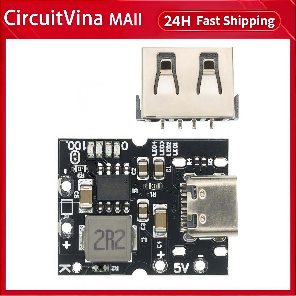 Mô đun sạc pin lithium cổng USB Type C 5V 2A DIY CircuitVina Mall ...