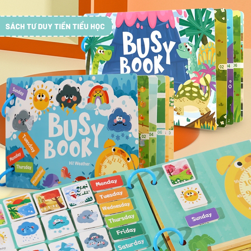Bộ Busy Book Sticker - Đồ Chơi Giáo Dục Cho Bé Yêu Tăng Khả Năng Ngôn ...