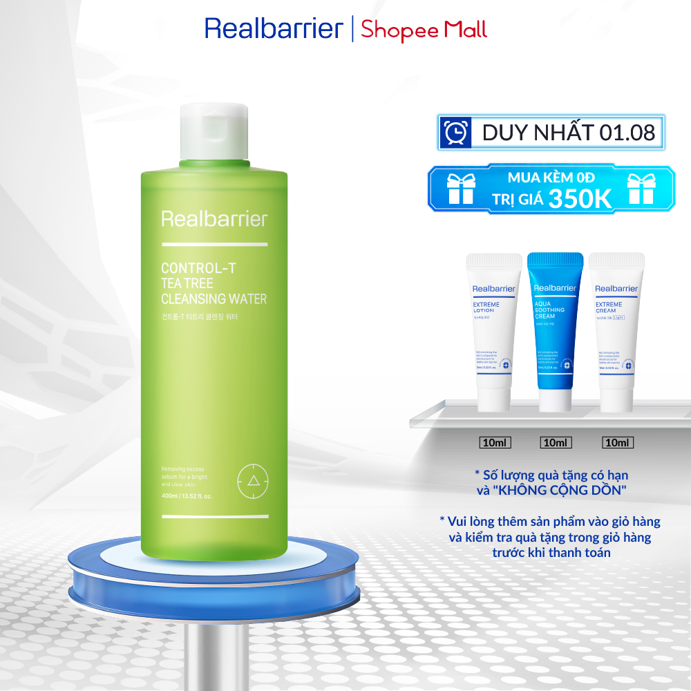 Nước tẩy trang Real Barrier Control-T Tea Tree Cleansing Water 400ml ...