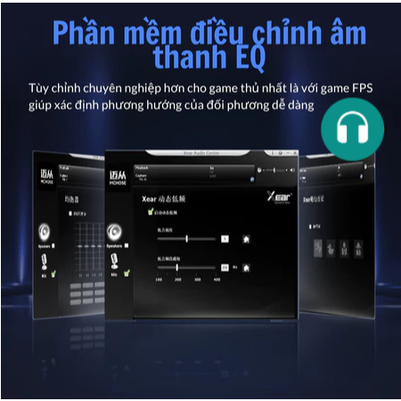 MUKA--Tai nghe chụp tai Gaming Mchose V9 pro - Hỗ trợ app tùy chỉnh ...