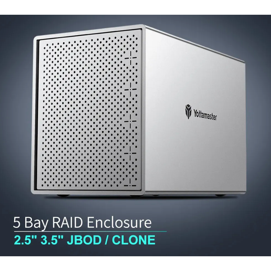 Hộp ổ cứng Yottamaster 5 Bay RAID HDD Enclosure - Giải pháp lưu trữ đa ...