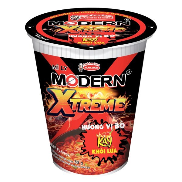 Combo 10 ly Mì Modern Xtreme Bò Ly 66G | Shopee Việt Nam