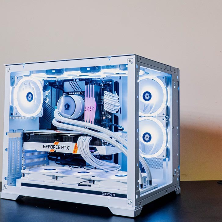 Thùng pc gaming bể cá tản nước led core I7 ram 16GB SSD 512GB VGA 8GB ...