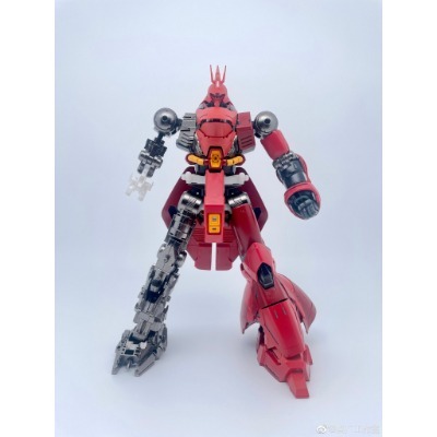 mô hình khung xương kim loại metal frame MG 1/100 Sazabi ban.dai daban ...
