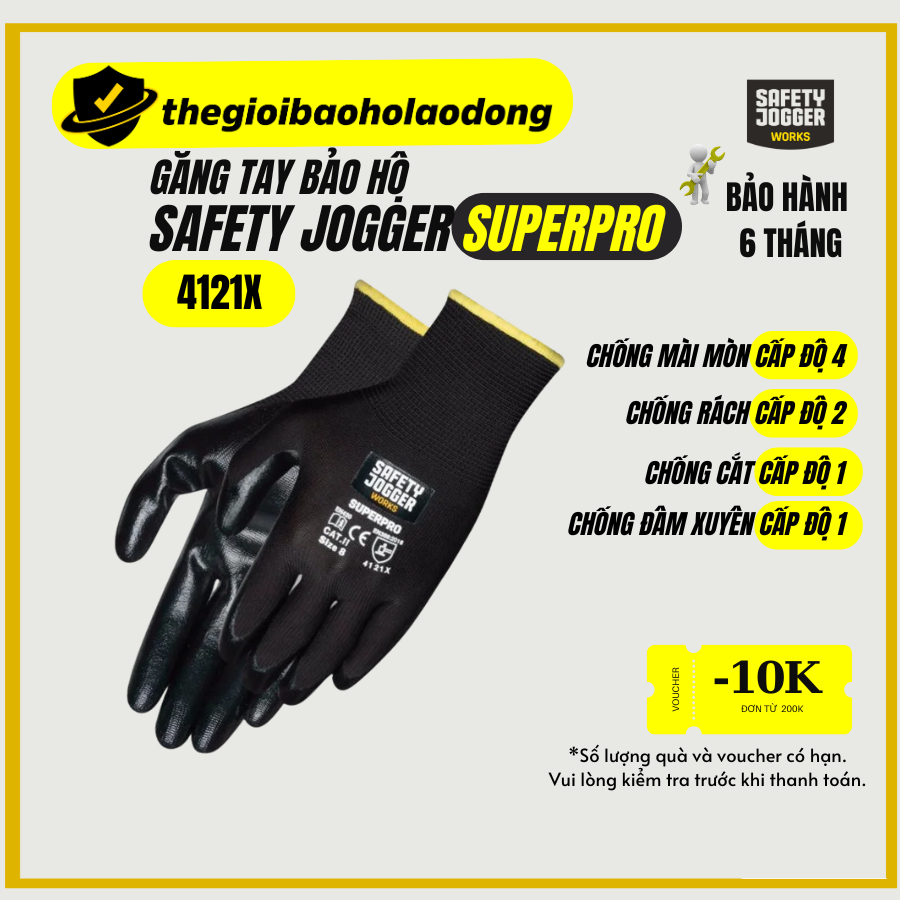 [CHÍNH HÃNG] Găng Tay Bảo Hộ Safety Jogger Superpro Chống Cắt, Chống ...