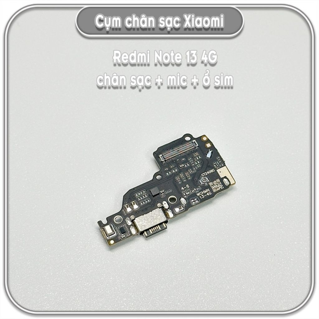 Cụm chân sạc + mic + ổ sim cho Redmi Note 13 4G | Shopee Việt Nam