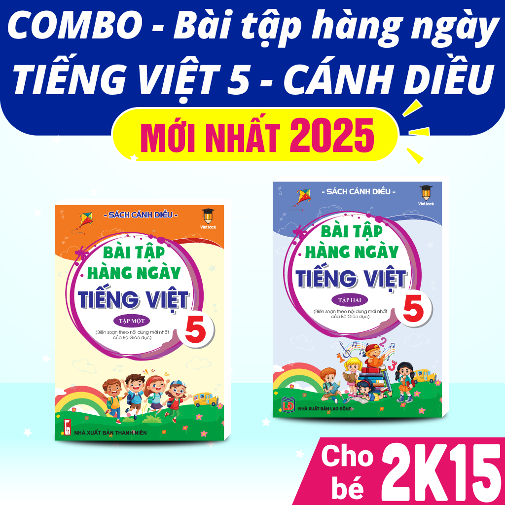 Combo - Sách Bài tập hằng ngày Tiếng Việt 5 Cánh diều tập 1, tập 2 (2 ...