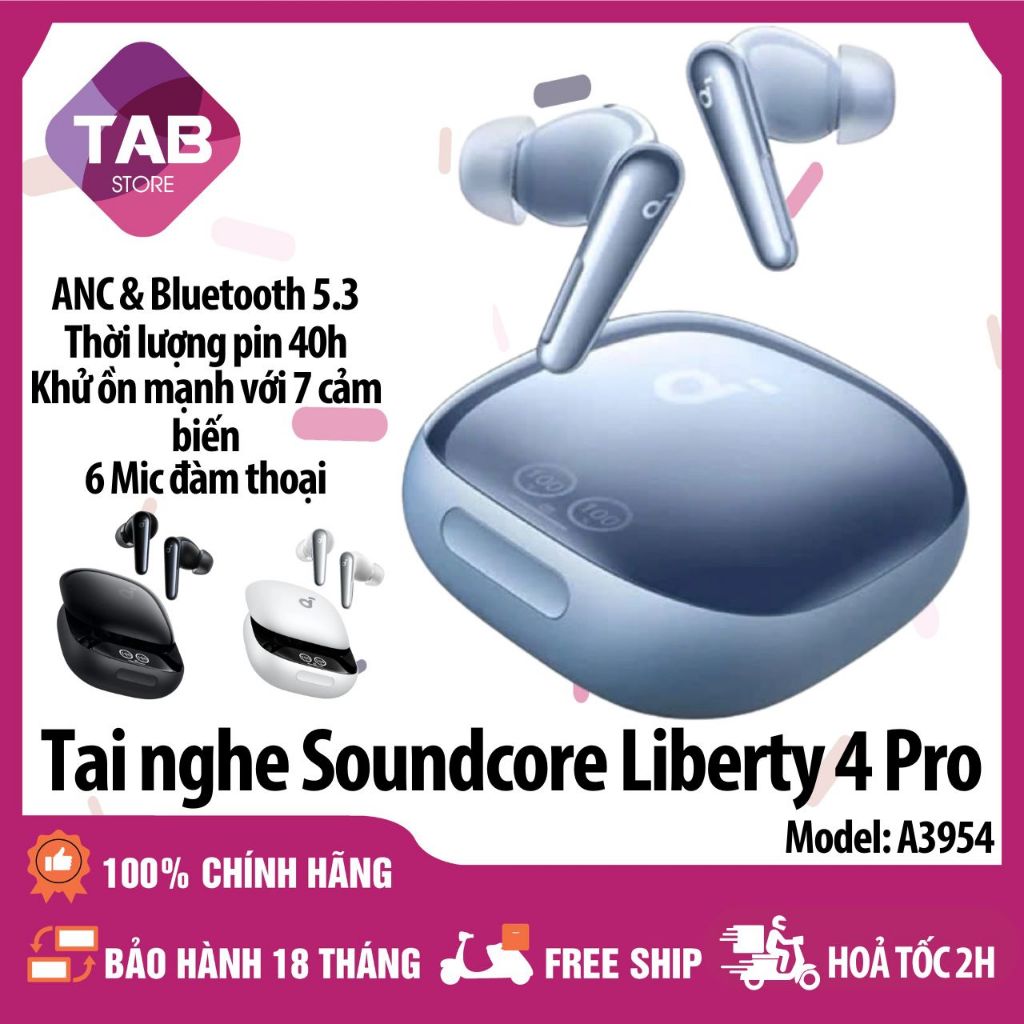 Tai Nghe Anker Soundcore Liberty 4 Pro Hires A3954 - Bảo Hành 18 Tháng ...
