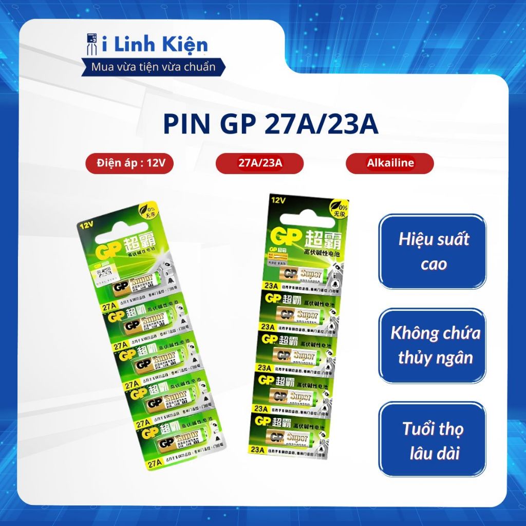 Pin A27, A23 12V PowerCell Alkaline | Shopee Việt Nam