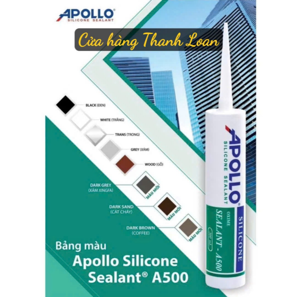 [CHÍNH HÃNG] Keo Silicone Apollo Màu Đen, Trong Suốt, Keo Dán, Keo ...