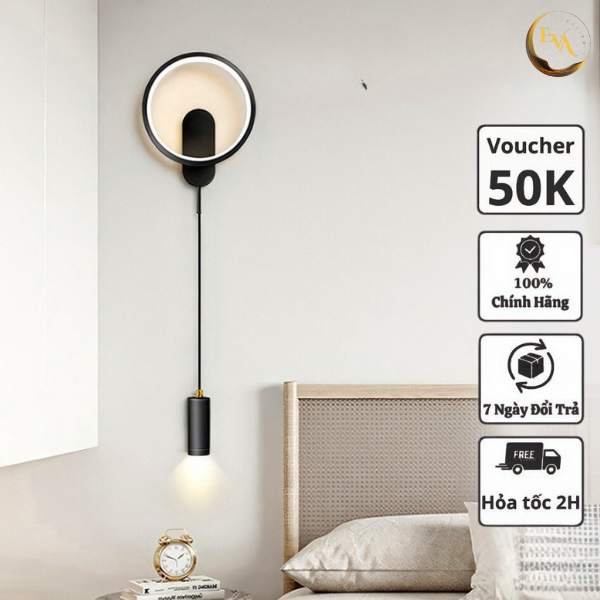 Đèn gắn tường led EVA C02 LED 3 màu ánh sáng phong cách hiện đại D200*H100mm bảo hành 24 tháng ...
