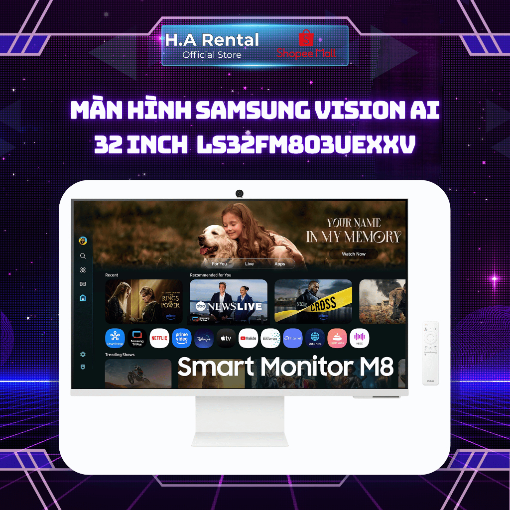 Màn Hình Thông Minh Samsung M8 M80F 4K Samsung Vision AI LS32FM803UEXXV | Shopee Việt Nam
